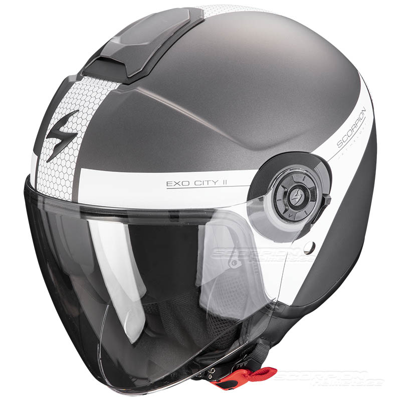 Scorpion EXO-CITY II (Short) Matt Silver-Vit | Scorpionhelmets